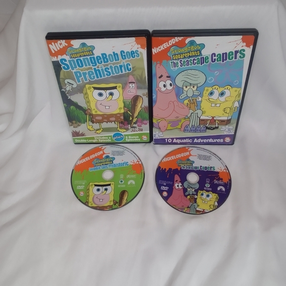 Nickelodeon | Toys | 2 Nickelodeon Spongebob Squarepants Dvds 9 ...